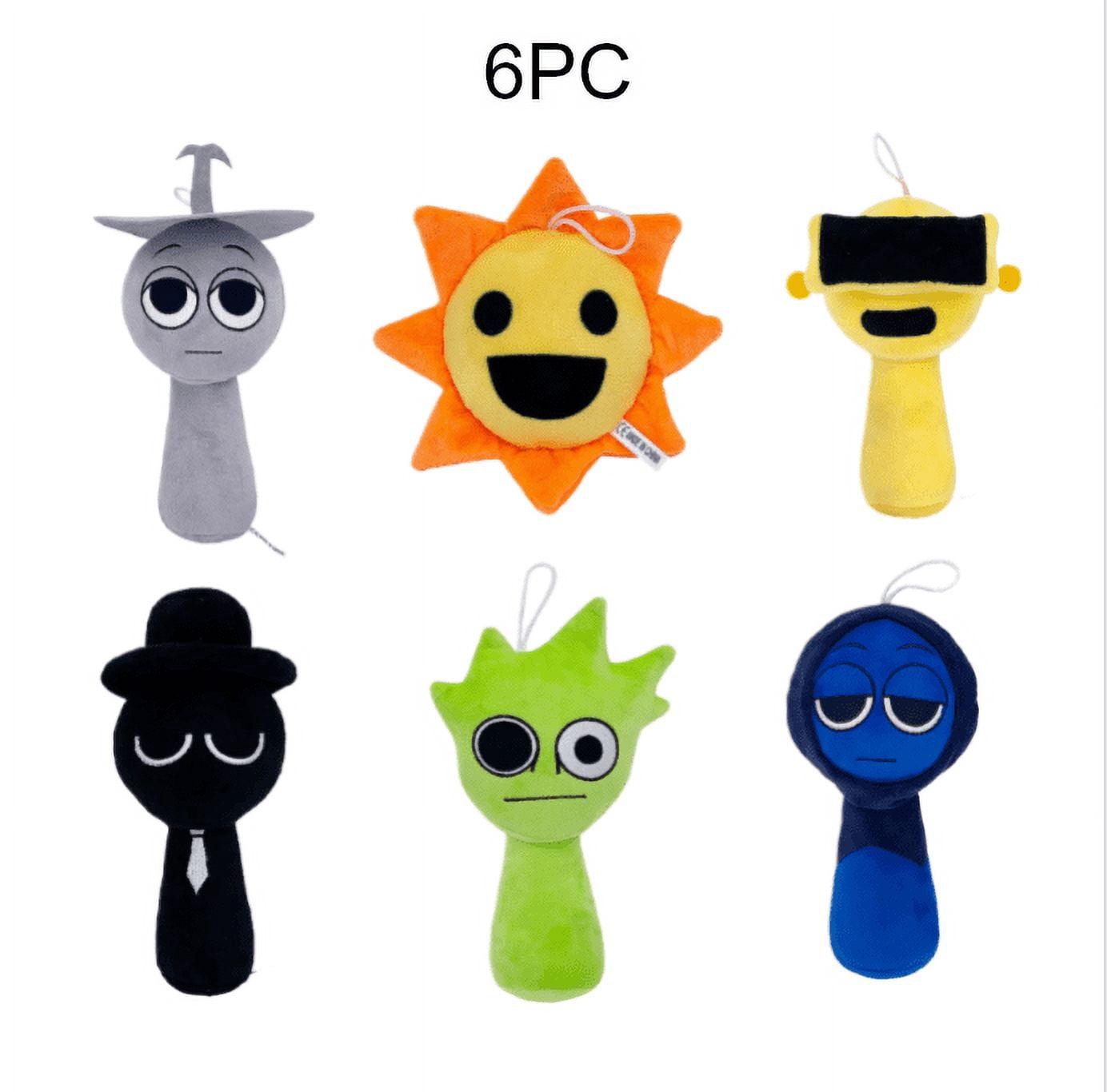 6PC Incredibox Sprunki Plush Collection, Sprunki Plushies Dolls,Soft ...
