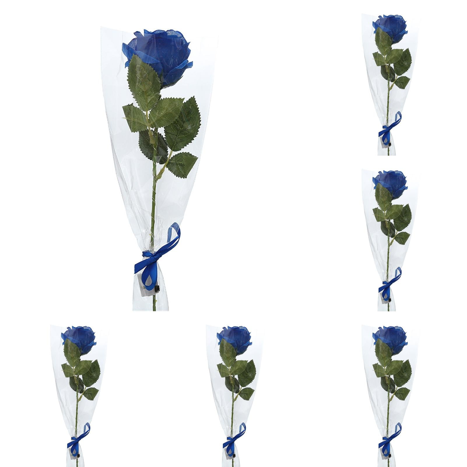 6PC LED Glowing Rose – Simulation Luminous Rose for Valentine’s Day ...