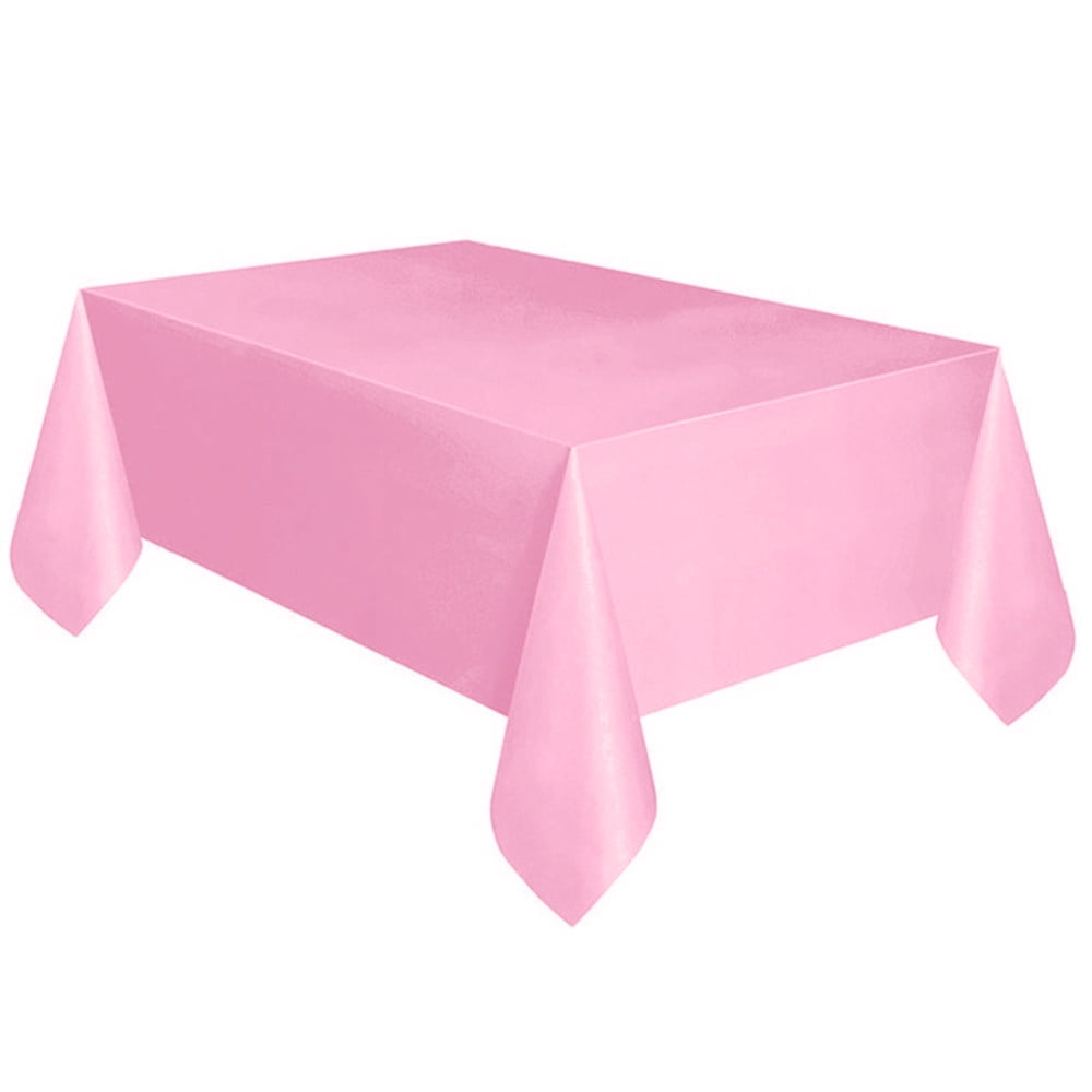 6PC Large Solid Color Rectangular Plastic Table Cover (4.5*6ft ...