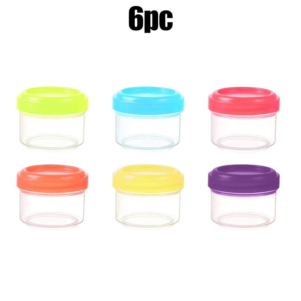 6PC Meal Prep Containers Condiment Dressing Small Sauce Containers with ...