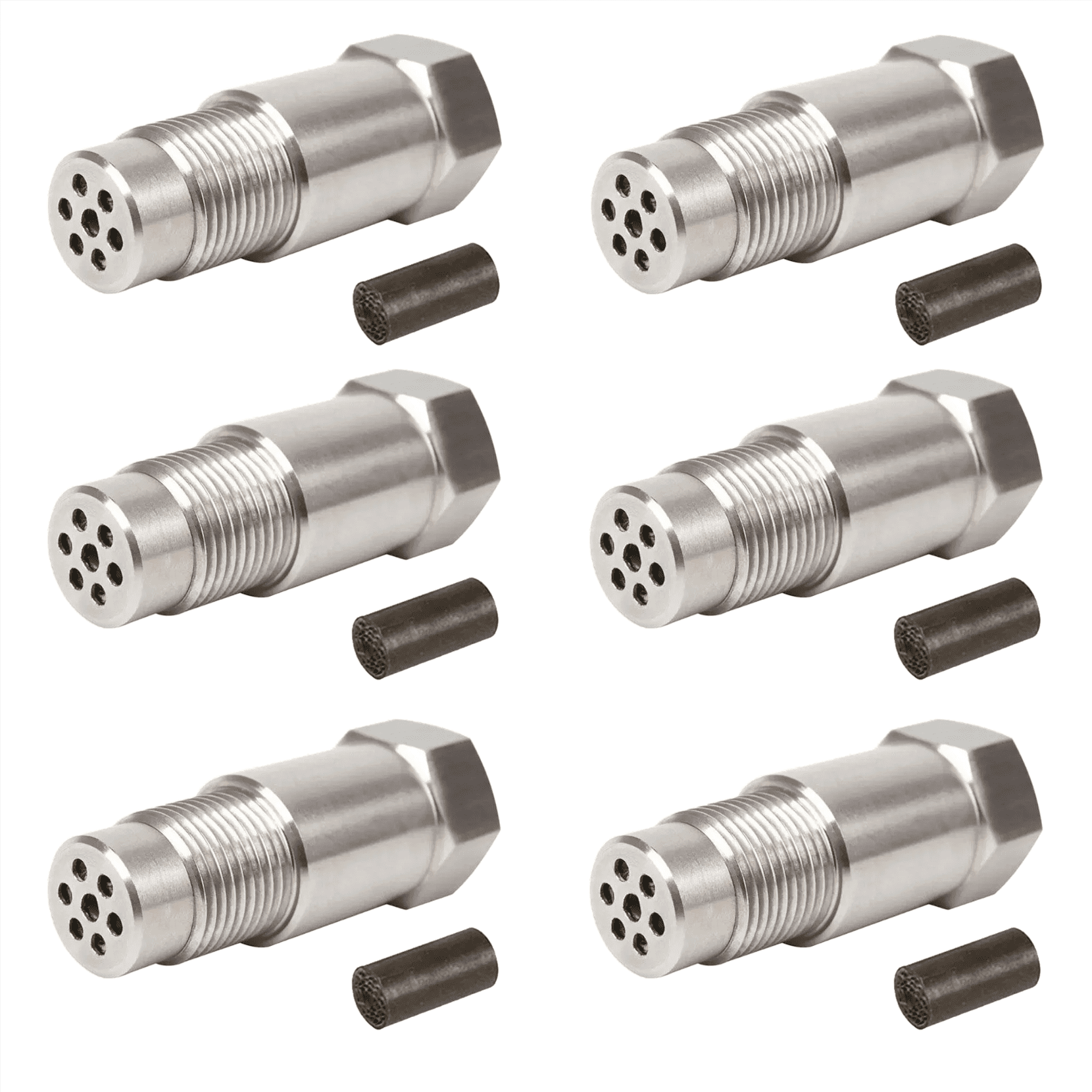 6PC Mini Catalytic Converter Oxygen Sensor Car Rear Engine Exhaust ...