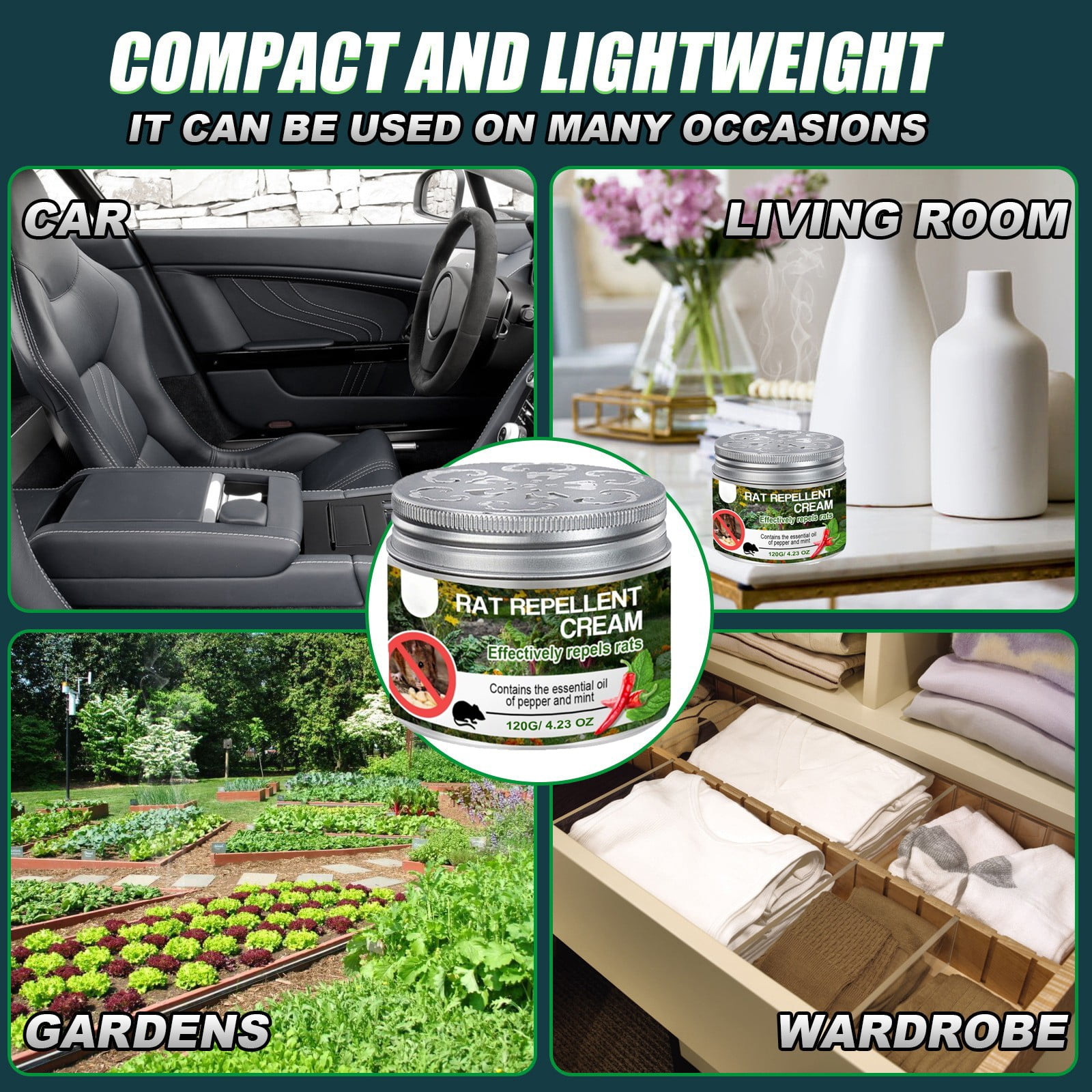 6PC Pest Control Rat Cream For Gardeners To Drive Away Rats In The ...