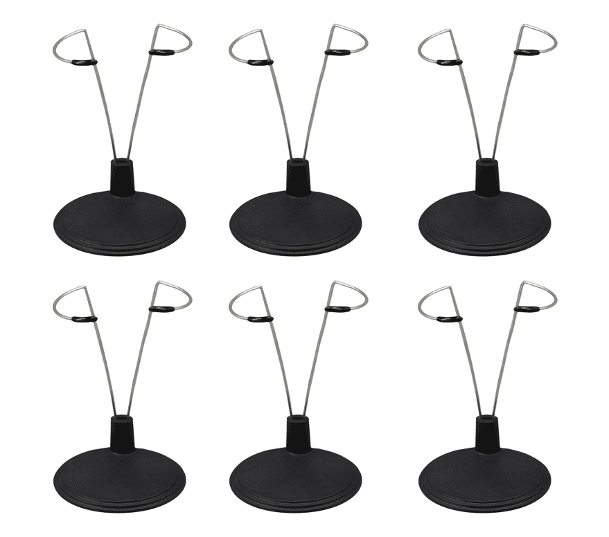 6PC Stuffed Plush Toy Doll Fixing Stand Portable Toy Stand Doll ...