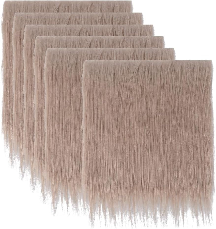6PCS 10"×10" Faux Fox Fur Fabric Precut Shaggy Craft Plush Fluffy ...