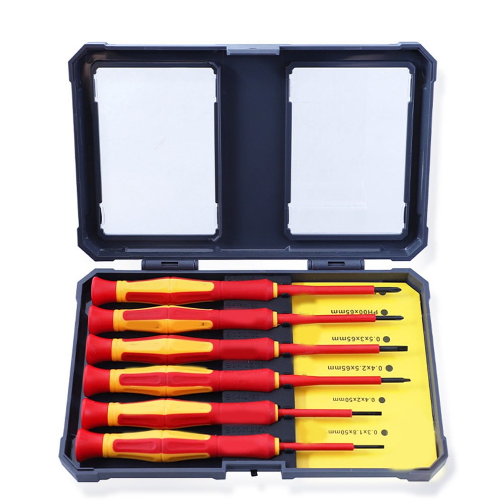 6PCS 1000V Insulated Screwdriver Set With Multifunctional Electrical ...