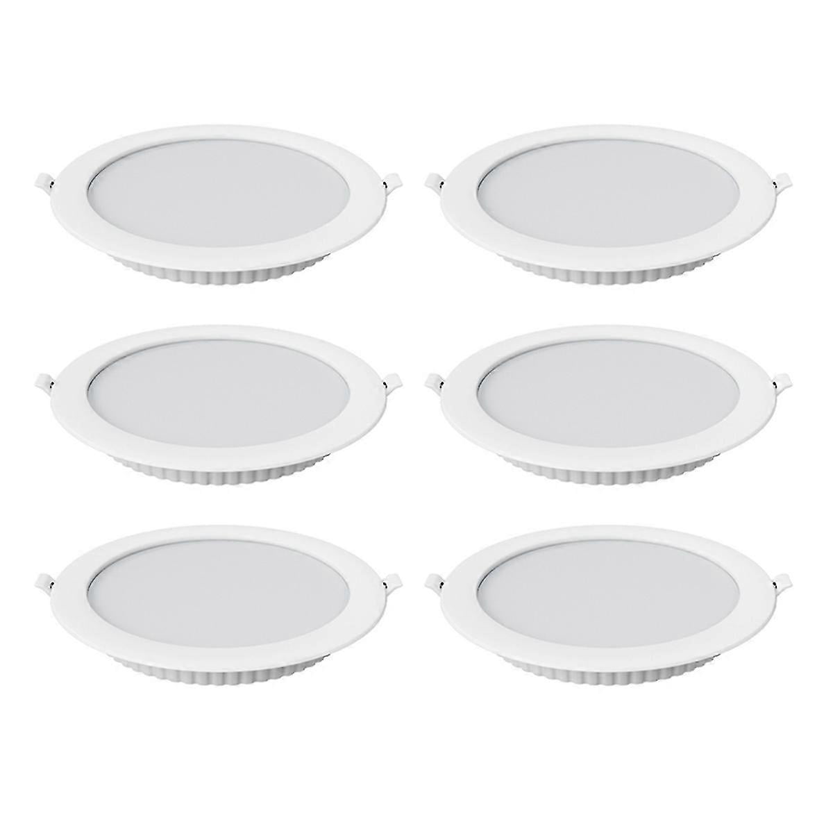 6PCS 12W LED Downlight Recessed Round Ceiling Spotlight White Light ...