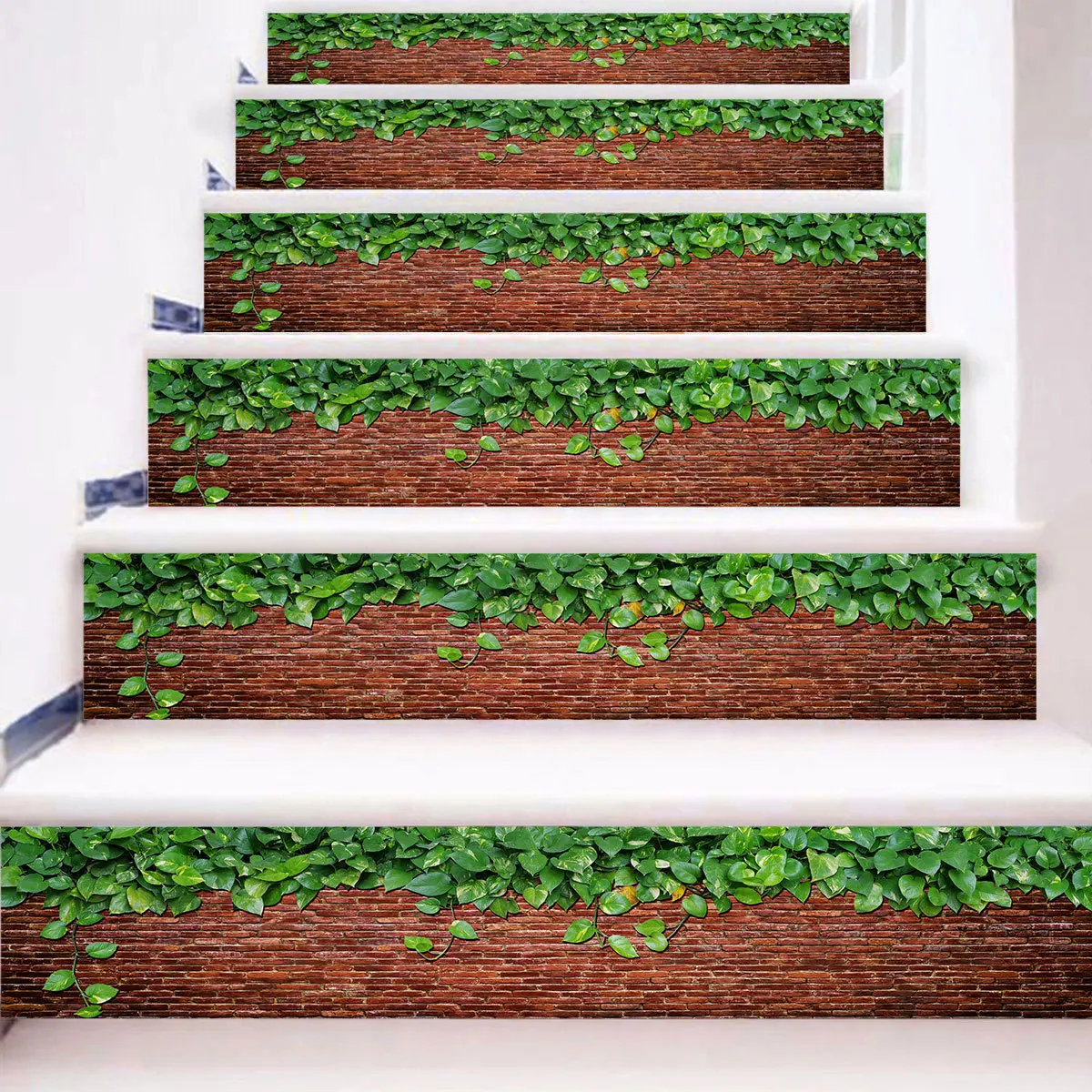 6PCS/13PCS Weave Shaped Mosaic Staircase Stickers Self Adhesive Vinyl ...