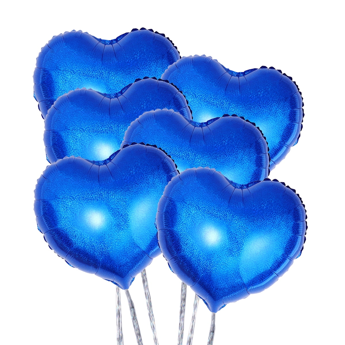 6pcs 18 Inch Hearts Shaped Foil Balloon Party Mylar Balloons For