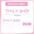 ‌6PCS 3.5×0.6in Trust in God Rearview Mirror Stickers Car Decals ...