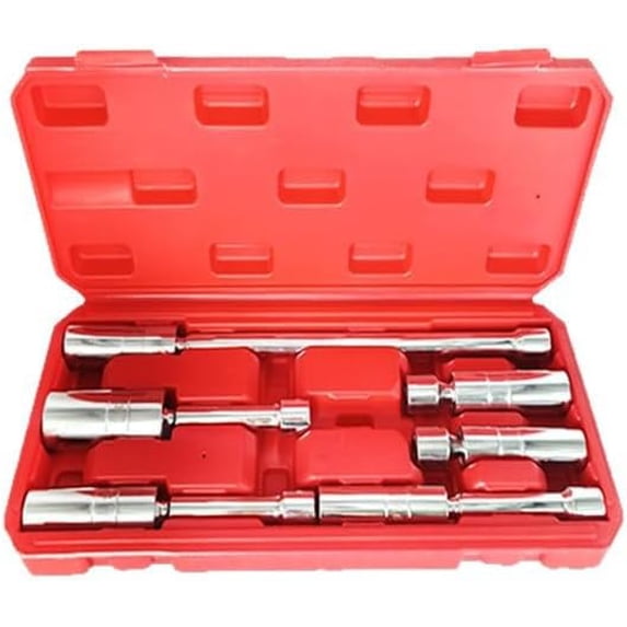 6PCS 3/8" Drive Magnetic Swivel Spark Plug Socket Set, Thin Wall ...