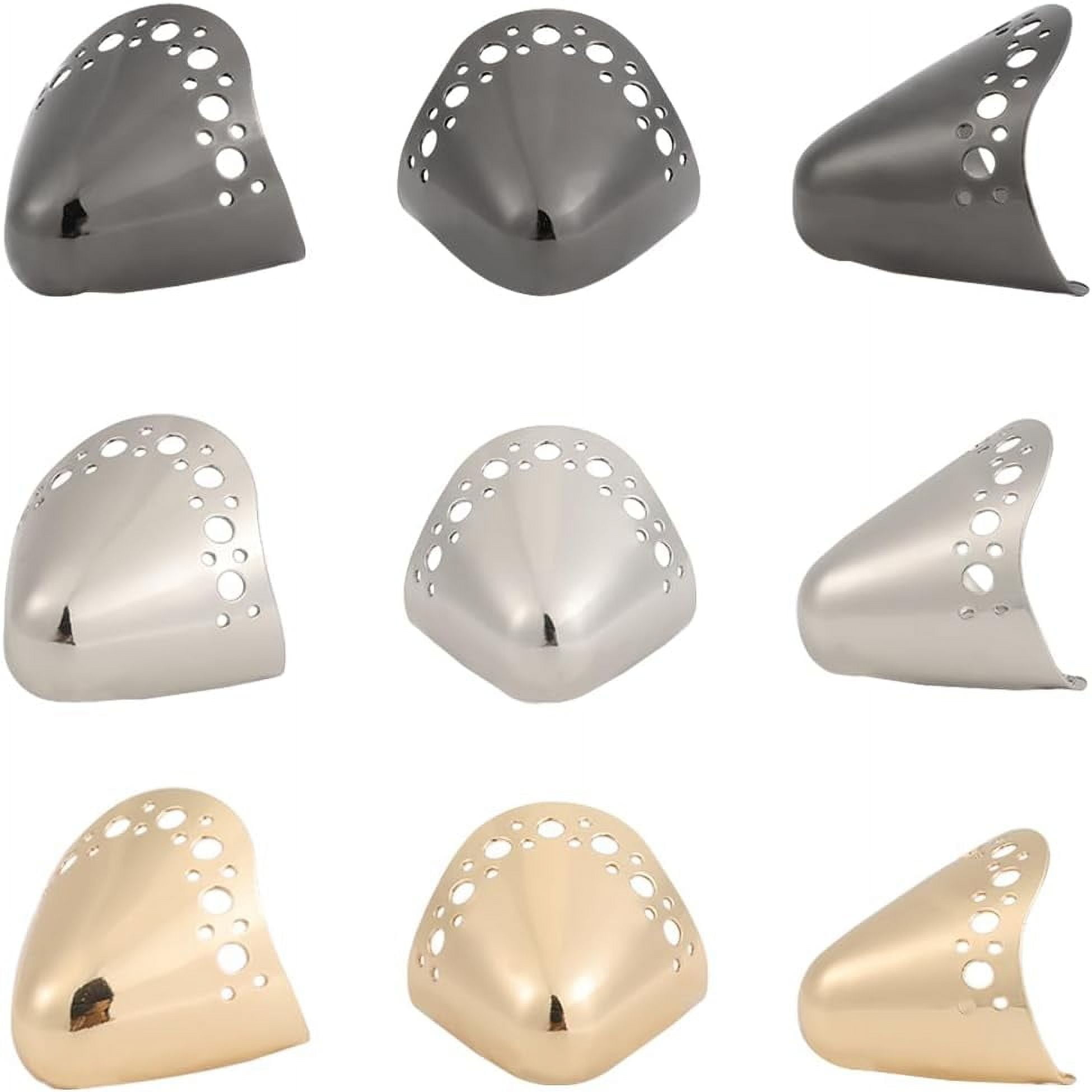 6PCS 3 Colors High Heels Toe Caps Metal Shoes Pointed Protector Toe ...