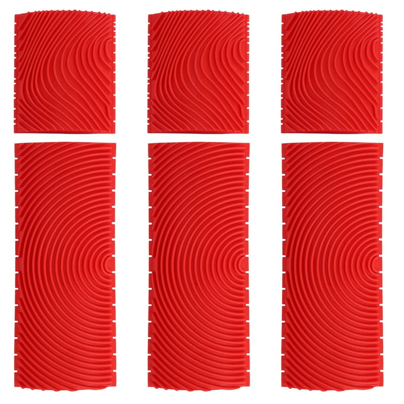 6PCS 3 Inch 6 Imitation Wood Grain Paint Roller Brush Wall Painting ...