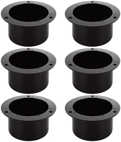 6PCS 3 Inch Duct Connector Flange, Plastic Straight Pipe Flange, ABS ...