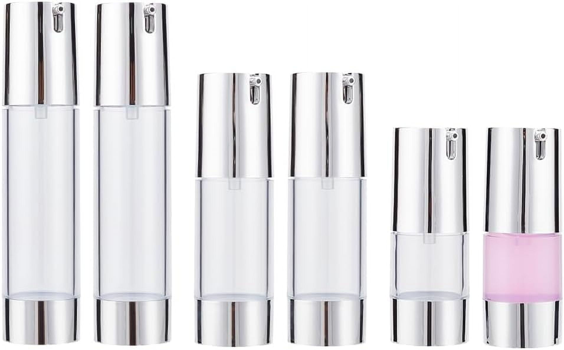 6PCS 3 Sizes Empty Vacuum Pump Bottles 15ml 30ml 50ml (0.5oz 1oz 1.69oz ...