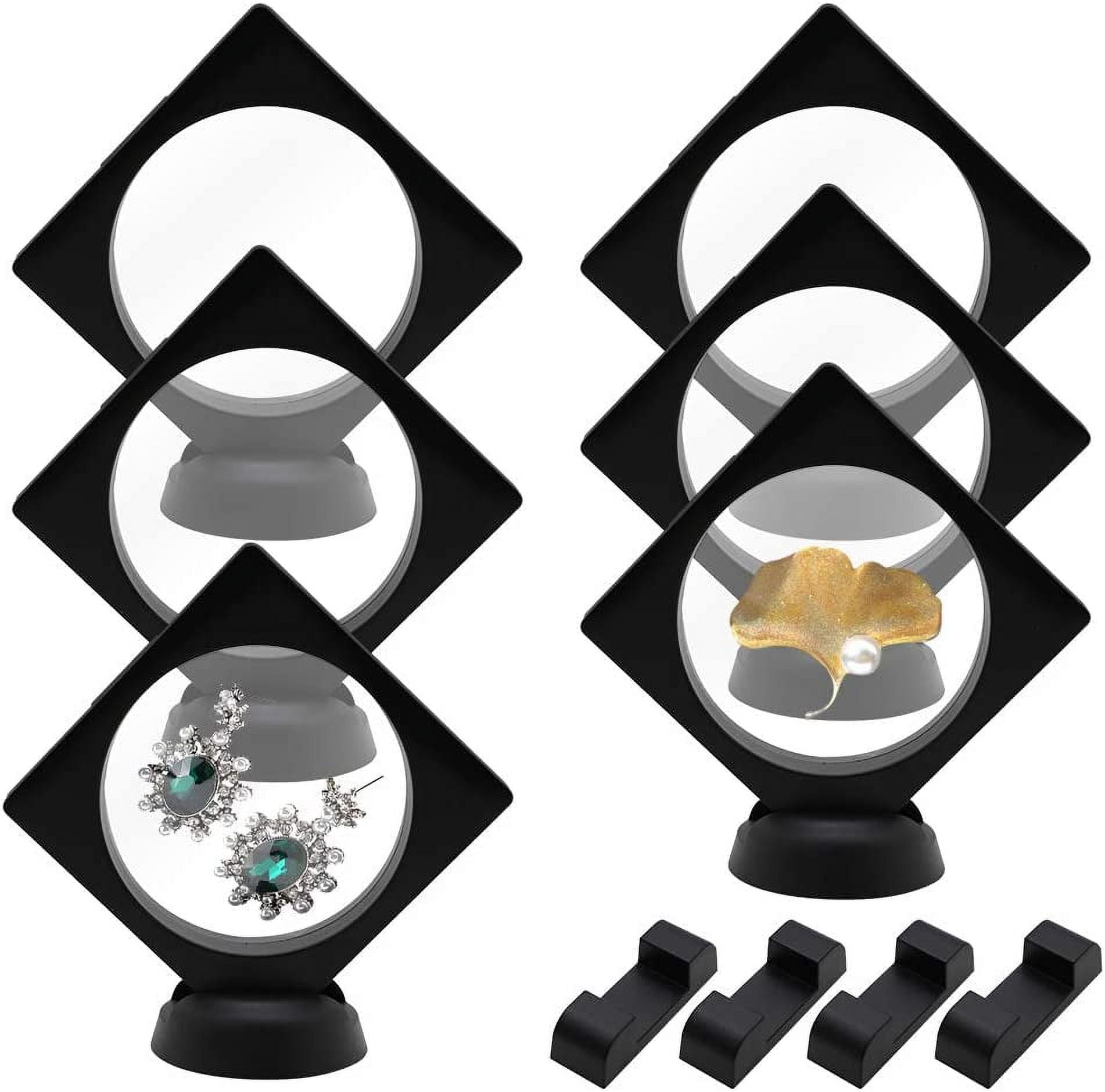 6PCS 3D Floating Frame Display Stands, Transparent Display Floating ...