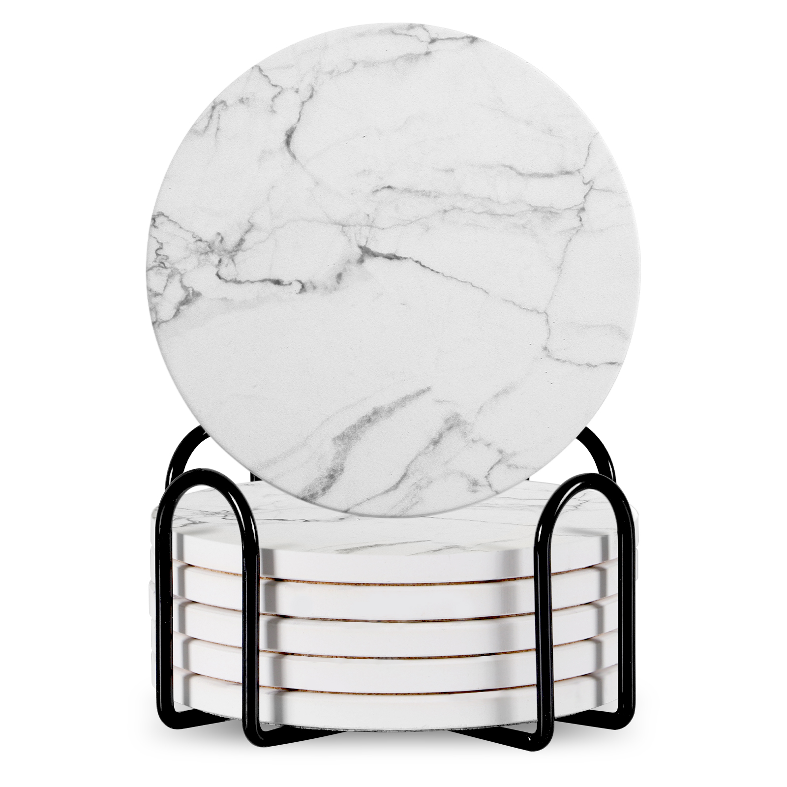 Thirstystone "Wildflowers in Bloom" 4-Pack Round Absorbent Stone ...