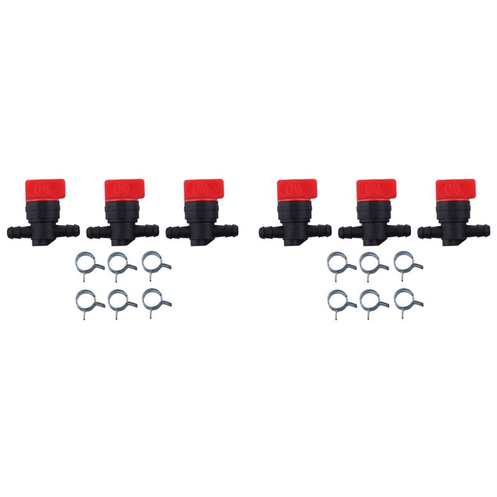 6PCS 494768 698183 Fuel Shut Off Valve with Clamp for 1/4 Inch Fuel ...