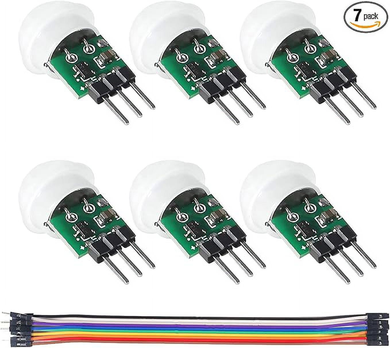6PCS AM312 Mini Human Sensor Module, HC-SR312 Pyroelectric Infrared PIR ...