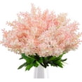 6pcs Artificial Fake Silk Wisteria Flowers Faux Hyacinth Flowers For