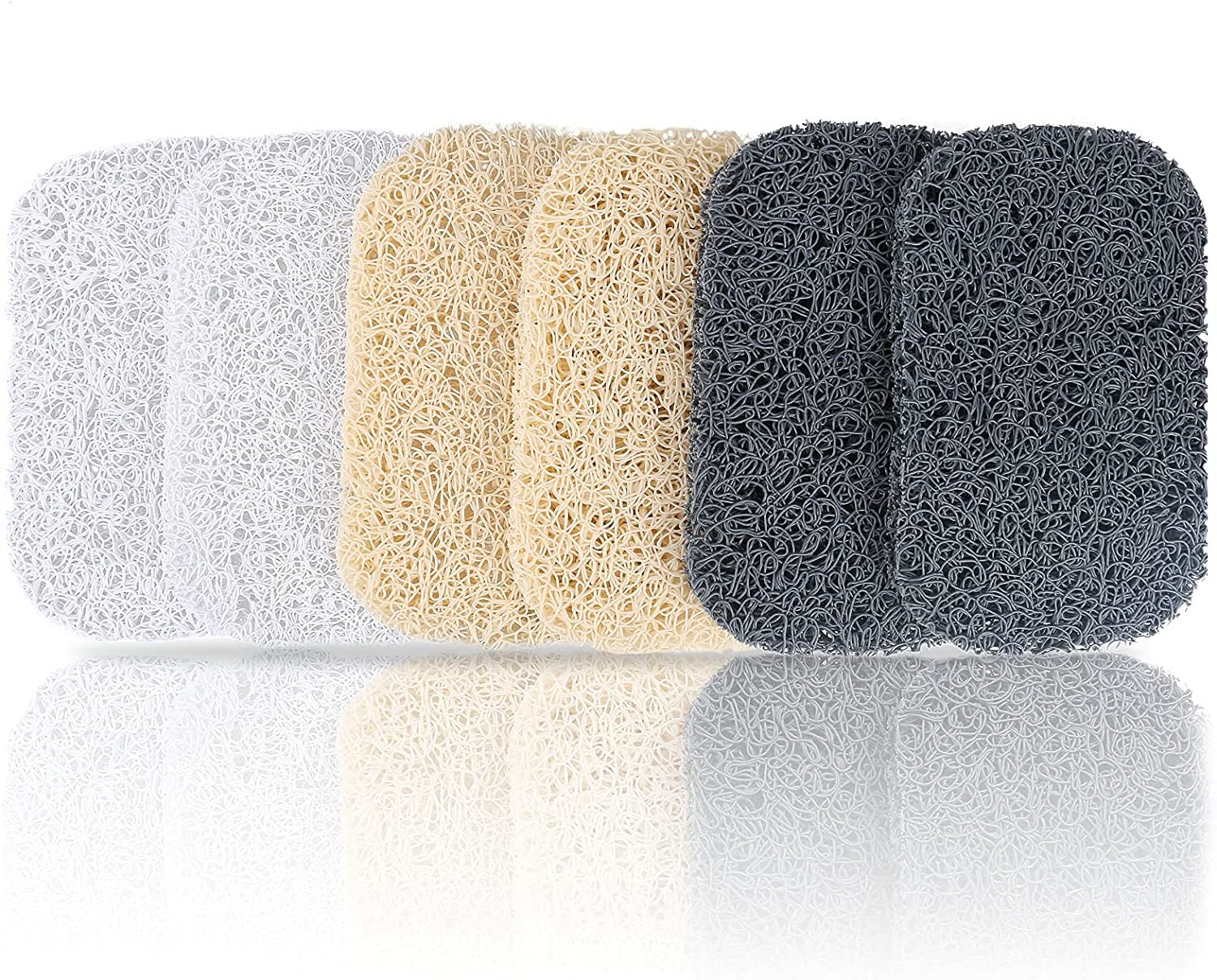 6PCS Bar Soap Saver Holder for Shower, Self Draining Pads for Soap Lift ...