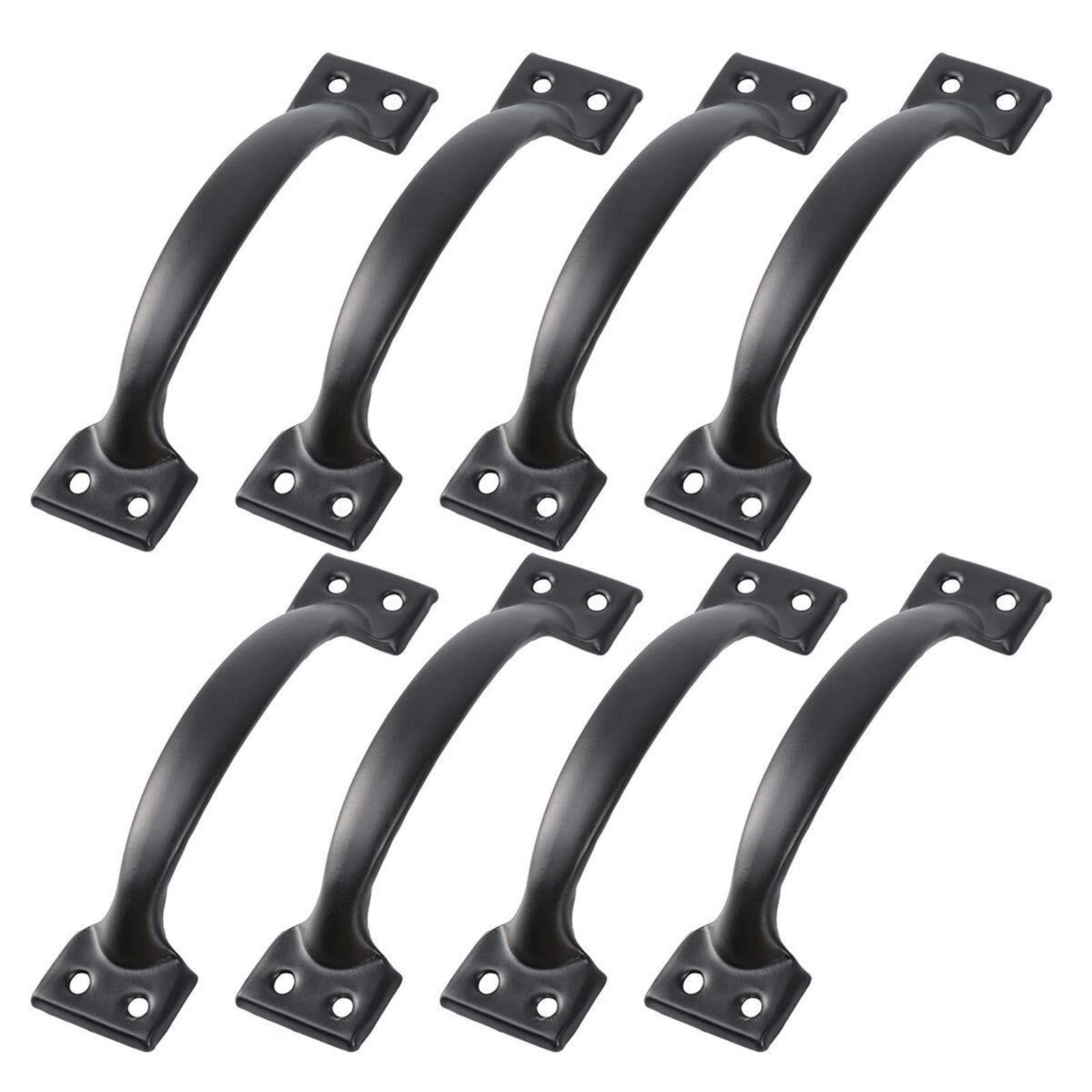 6PCS Barn Door Handles Metal Cabinet Pulls Gate Handles Black Cabinet ...
