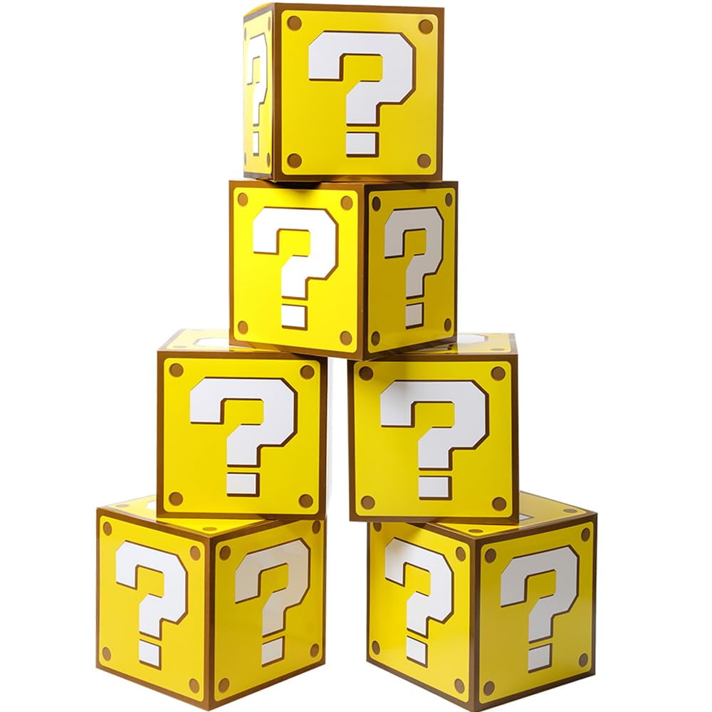 6PCS Big Question Boxes For Children Birthday Party Game Party Favor ...