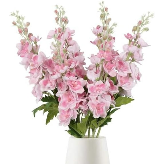 6PCS Blue Delphinium Artificial Flowers 33" Larkspur Silk Flowers for ...