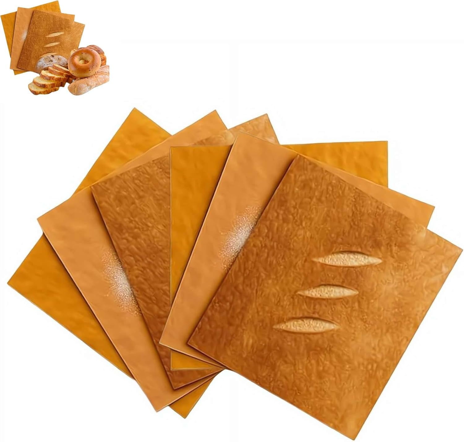 6PCS Bread Shape Gift Wrapping Paper,Nteresting Packaging Pattern Kraft ...