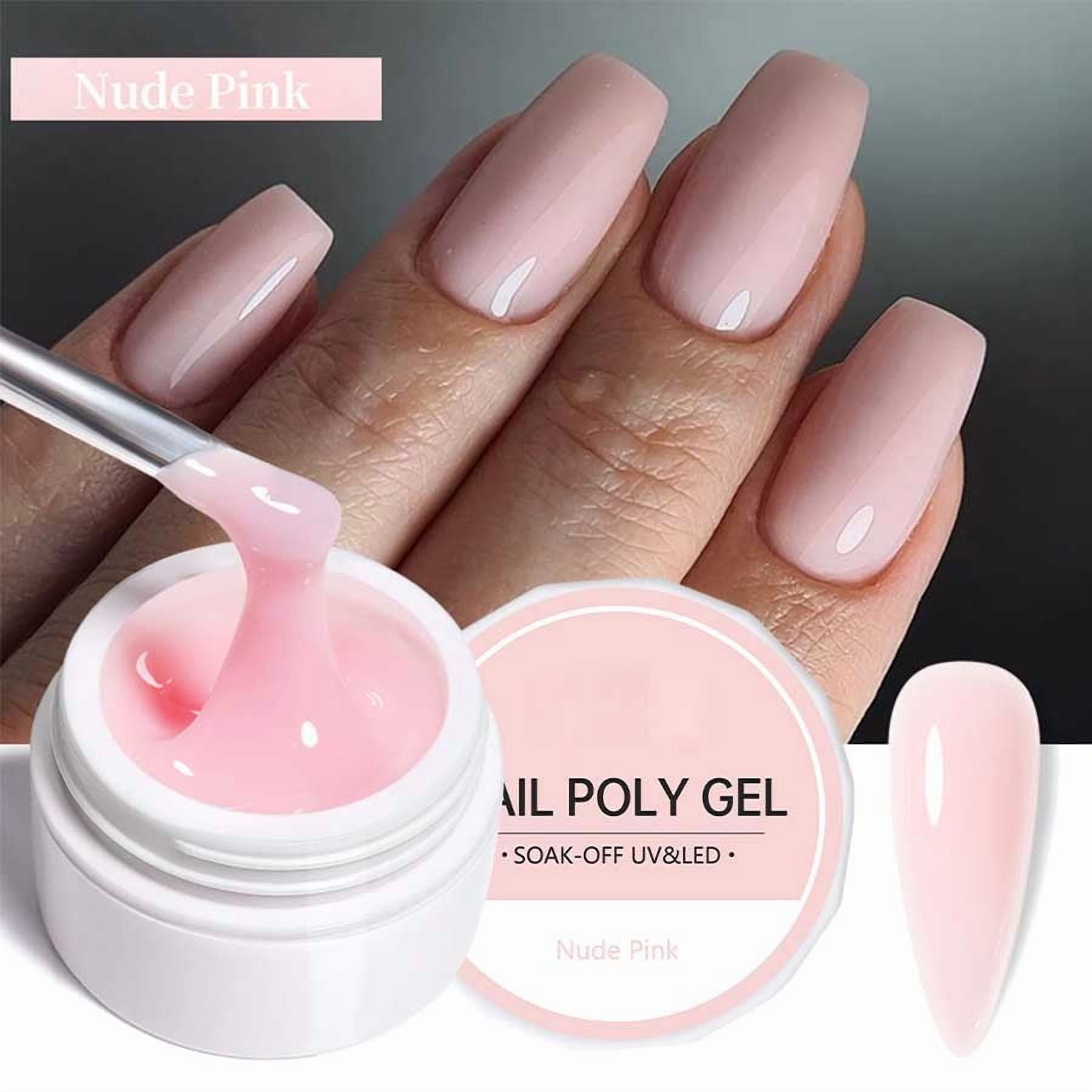 6PCS Builder Gel Set for Nails UV/LED Hard Gel for Nail Extensions ...