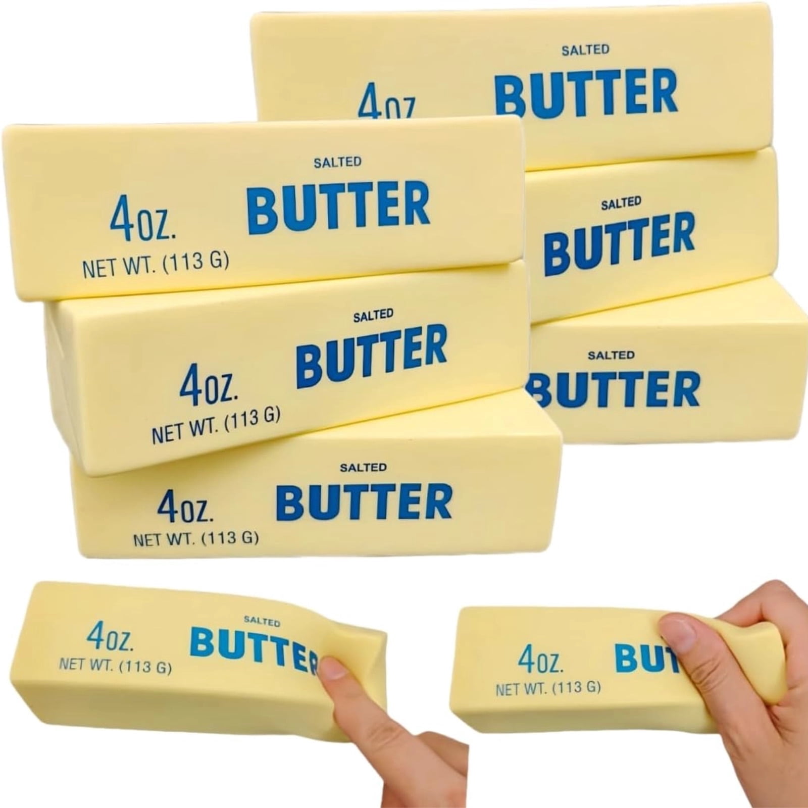 6PCS Butter Squishy Toys, Super Soft Butter Stick Slow Rising Squishy ...