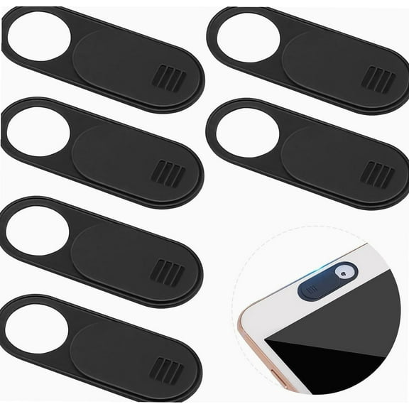 Camera Covers for Phones and Laptops in Black and Clear Styles