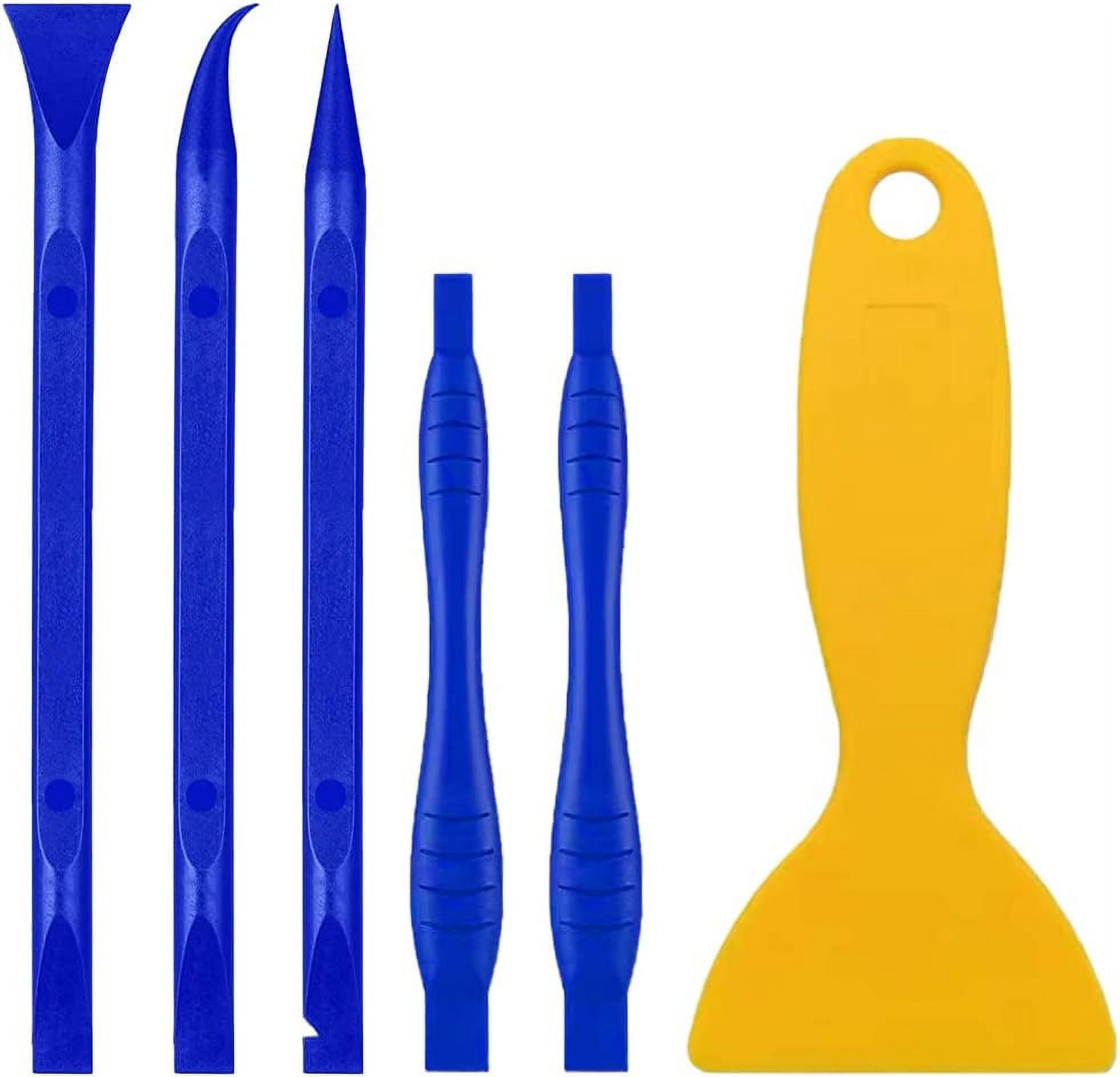 Ziediop 6PCS Carbon Fiber Plastic Scraper, Durable Cleaning Tool, Label ...