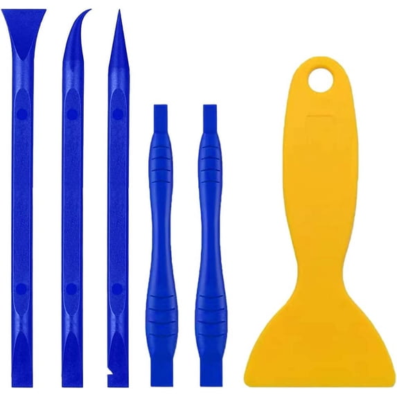 Ziediop 6PCS Carbon Fiber Plastic Scraper, Durable Cleaning Tool, Label ...