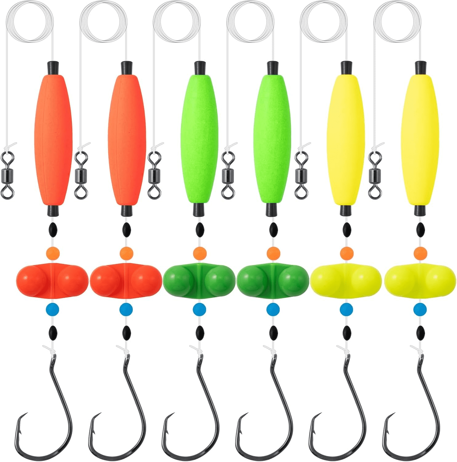 6PCS Catfish Rigs Catfish Float Rigs Catfishing Tackle Santee Rig Cir ...