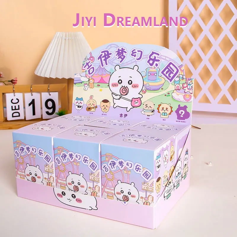 6PCS Chiikawa Cartoon Xiaohachi Momonga Jiyi Cute Jiyi Dreamland Figure ...
