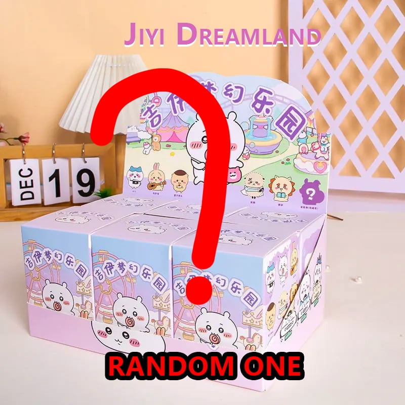 6PCS Chiikawa Cartoon Xiaohachi Momonga Jiyi Cute Jiyi Dreamland Figure Micro Scene Girl Toy ...