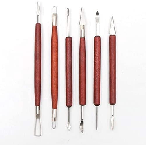 6PCS Clay Tools Kit, Pottery Sculpting Modeling Tools, Polymer Air Dry ...