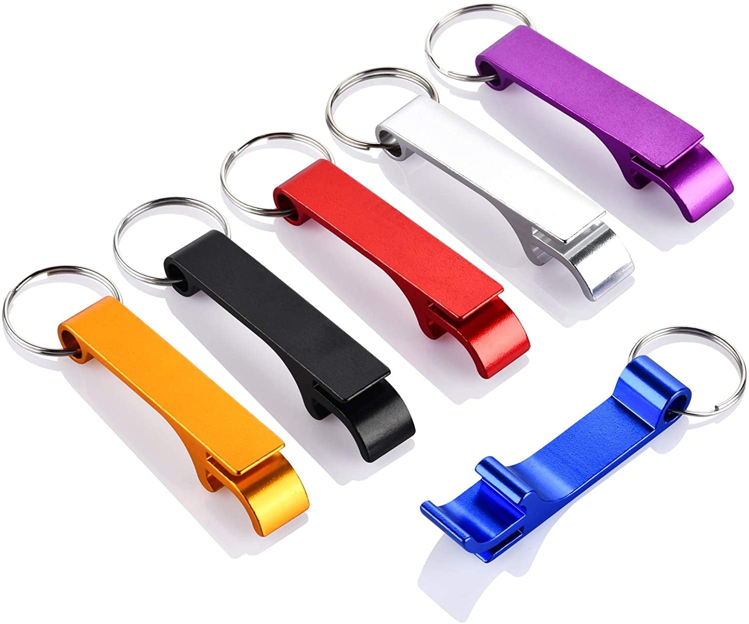 6PCS Colorful Beer Bottle Openers, Premium Metal Keychain Bottle Opener ...