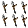 6PCS Common Rail Fuel Injectors 2645A753 Fits for Caterpillar CAT C6.6 ...