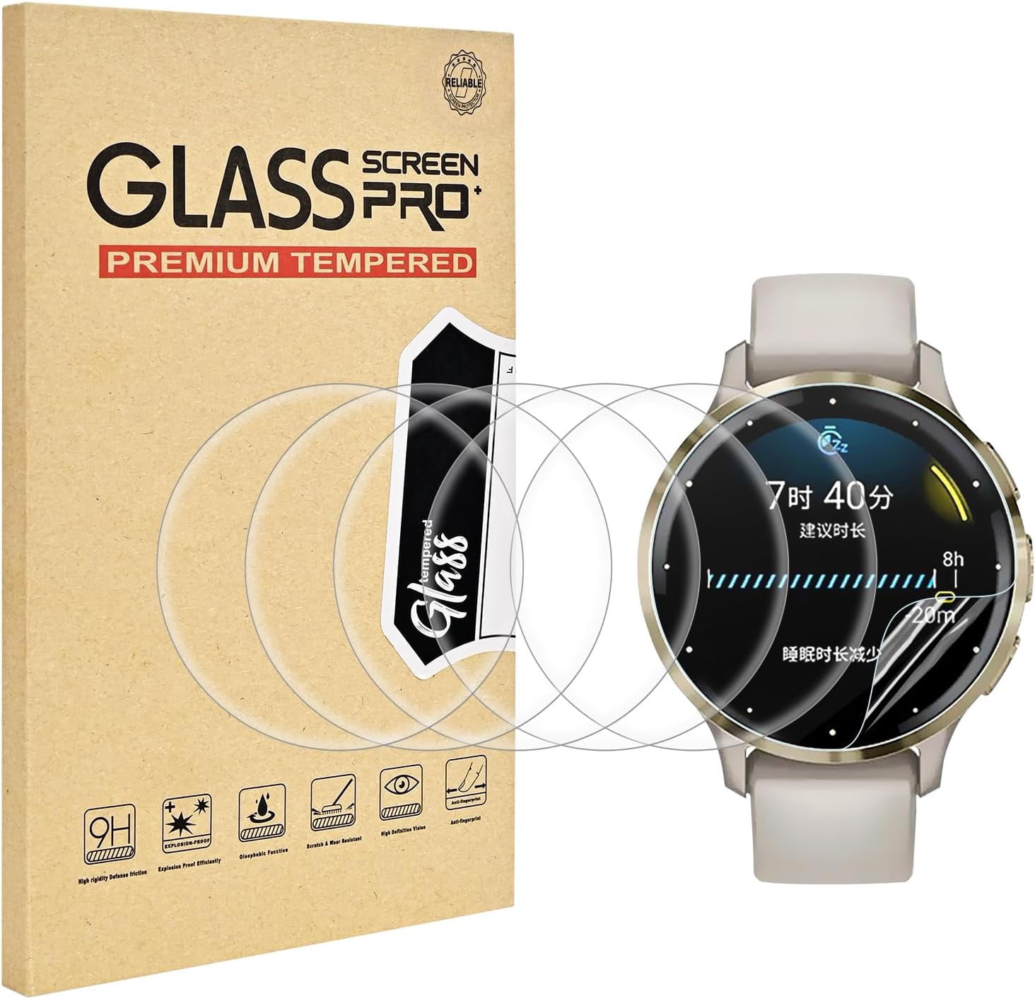 6PCS Compatible for Garmin Venu 3S 41mm Smartwatch Screen Protector ...