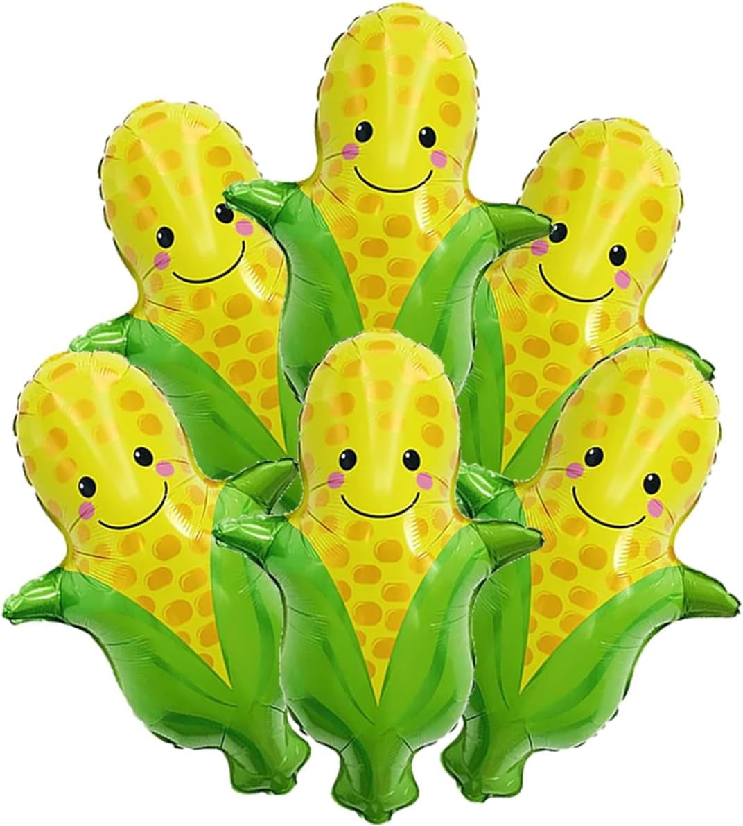 6PCS Corn Balloons Vegetables Corn Foil Mylar Balloons for Baby Shower ...