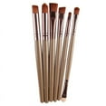 6PCS Cosmetic Makeup Brush Set – Eyeshadow, Lip, Cheek & Eyebrow ...