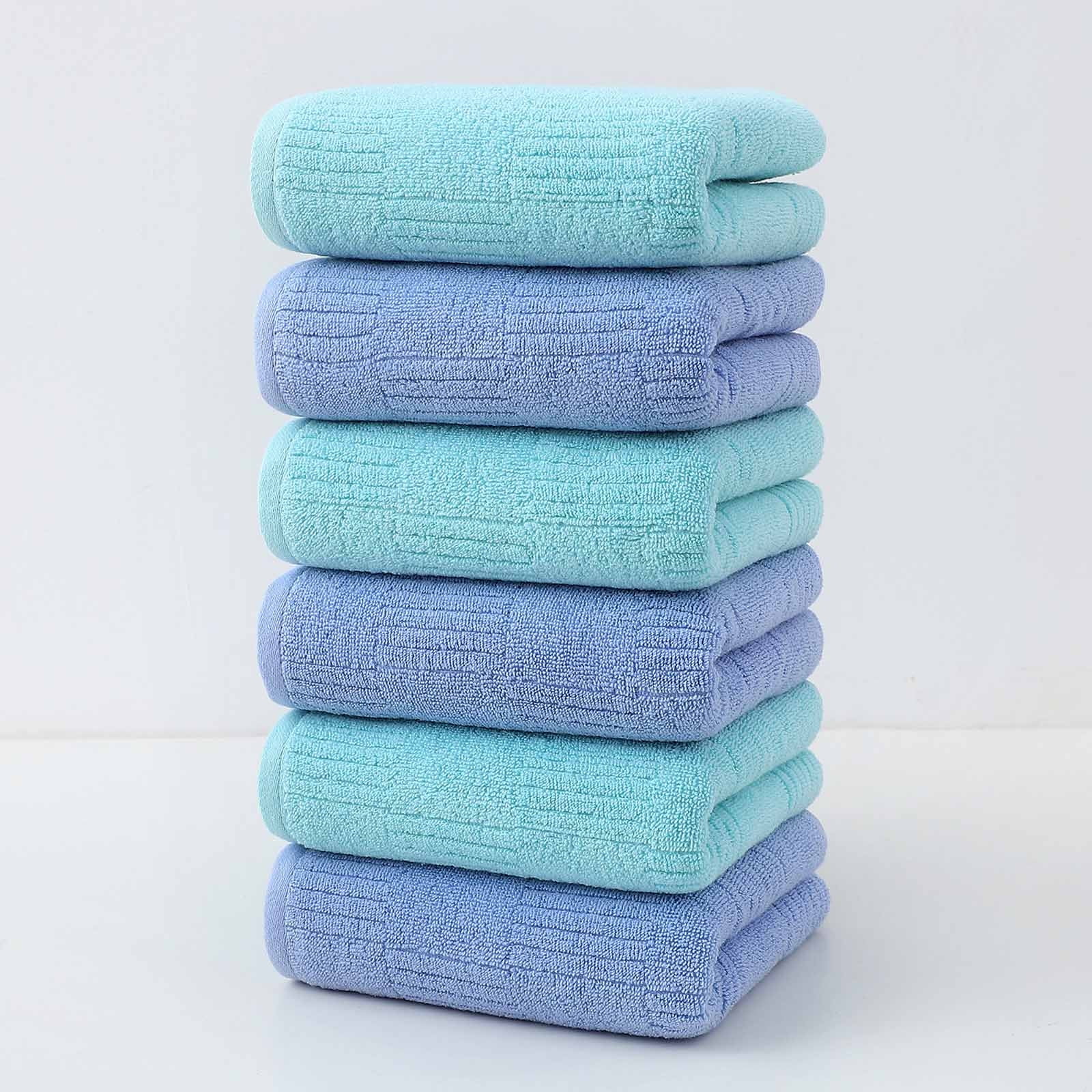 6PCS Cotton Towels Set, Soft and Comfortable, Highly Absorbent, Ideal ...