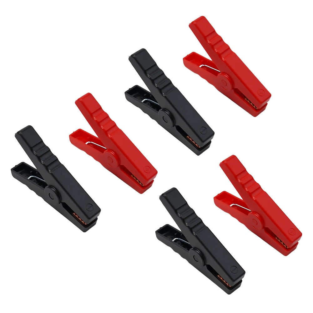 6PCS Crocodile Clamps Copper 300A Car Battery Charger Clamps Power ...
