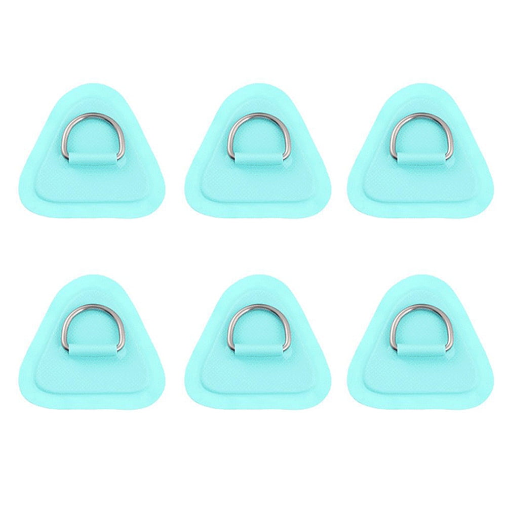 6PCS D-Ring Patch for Inflatable Boat Kayak Dinghy SUP, D-Ring PVC ...