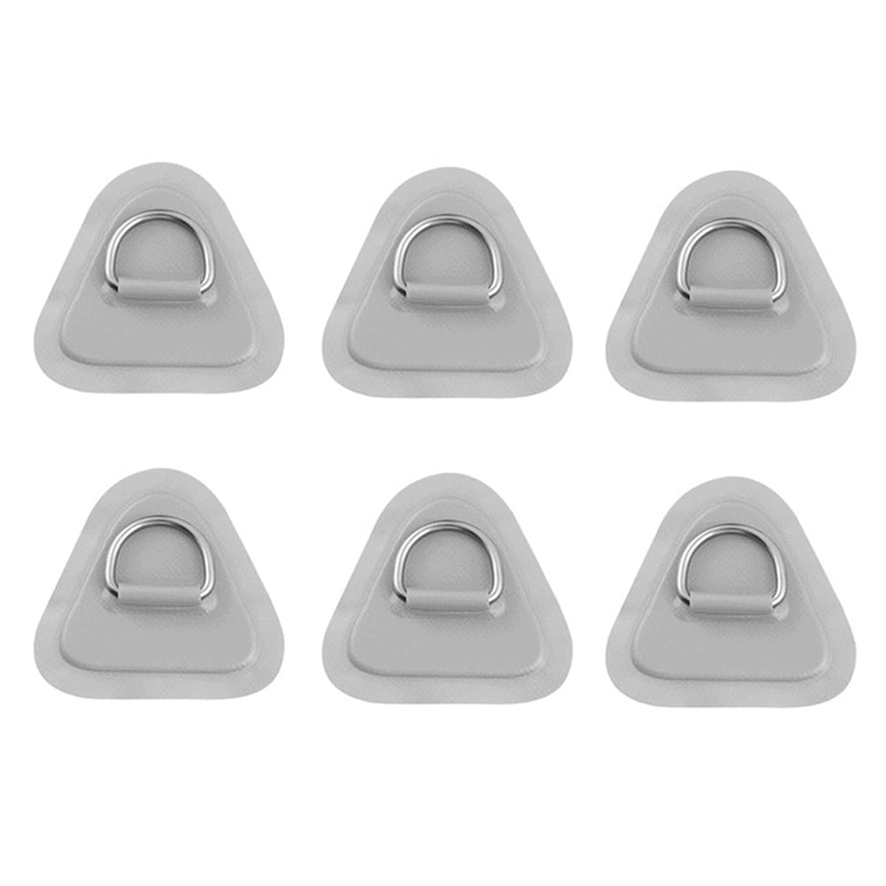 6PCS D-Ring Patch for Inflatable Boat Kayak Dinghy SUP, D-Ring PVC ...