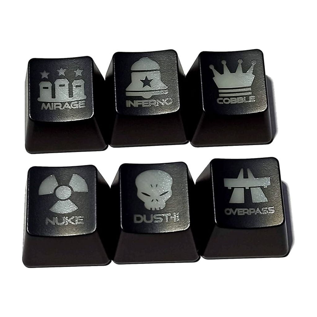 6PCS DIY ABS Backlit Mechanical Keyboard Keycap OEM Profile R4 ...