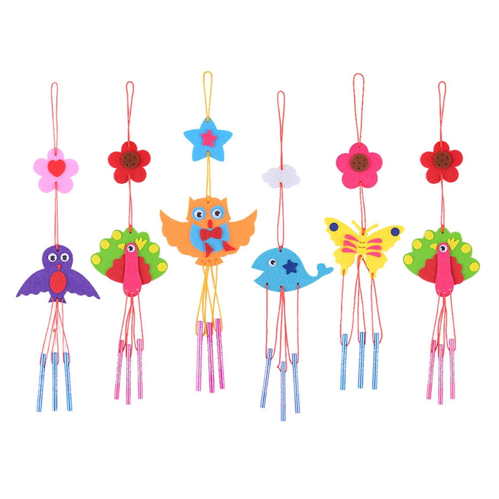 DRAFIDEEP Wind Chime Pendant Non Woven Fabric 6Set 15.7x3.9in - Walmart.com