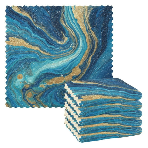 6PCS Dish Towels and Dish Cloths Reuseable Dishcloths Sets for Washing Dishes, Cooking, Baking ...