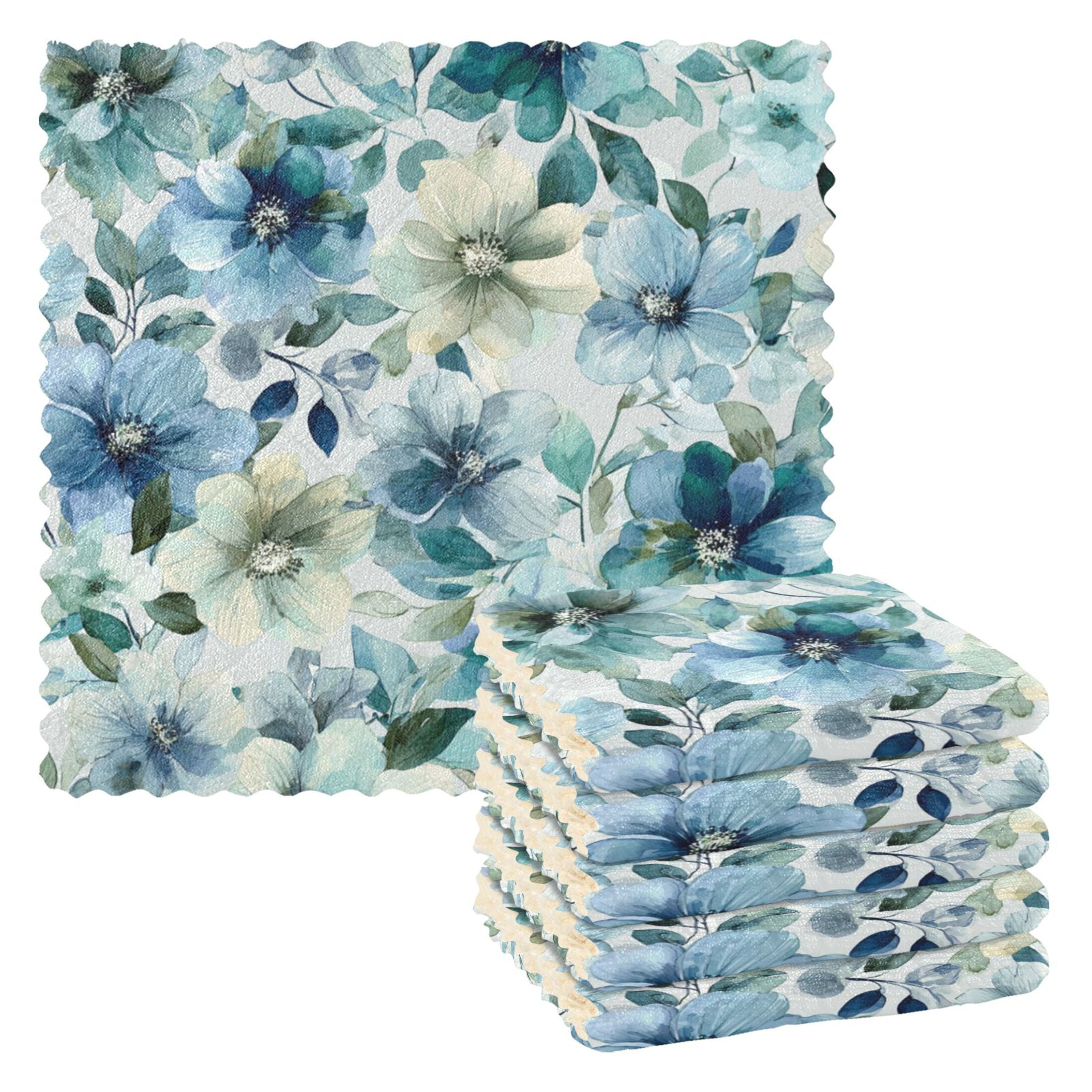 6PCS Dish Towels and Dish Cloths Reuseable Dishcloths Sets for Washing Dishes, Cooking, Baking ...